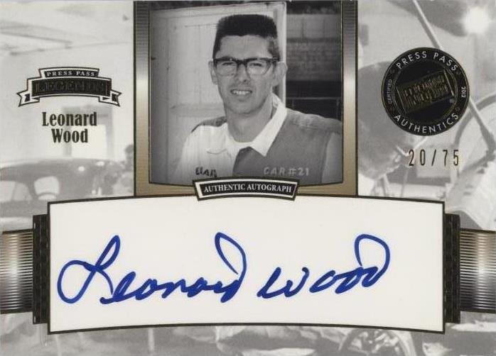 2012 Press Pass Legends - Autographs Gold #LG-LW Leonard Wood /75 (AU ...