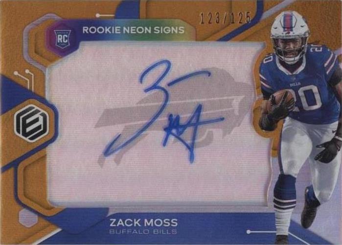 2020 Panini Elements - Rookie Neon Signs Orange #RNS-ZM Zack Moss /125 ...