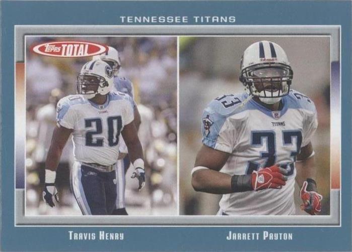 2006 Topps Total - Total Blue #225 Travis Henry, Jarrett Payton for ...