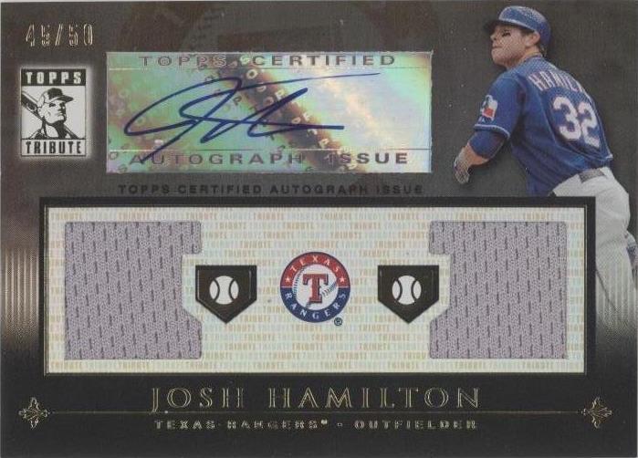 2010 Topps Tribute - Dual Relic Autographs Black #TADR-JHA Josh ...