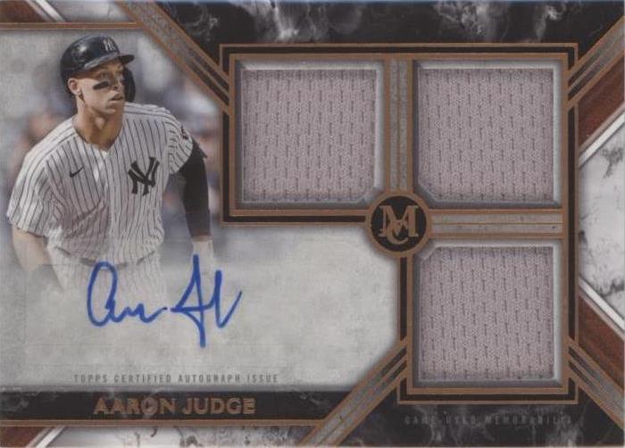 2022 Topps Museum Collection - Swatches Triple Relic Autographs Copper ...