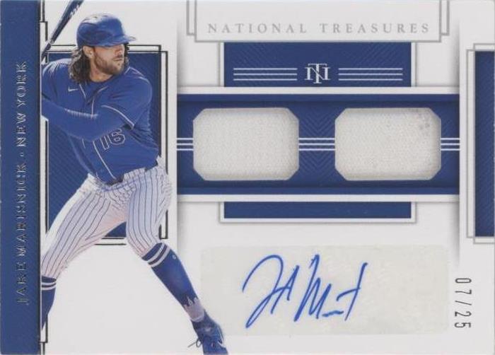 2020 Panini National Treasures - Game Gear Dual Materials Signatures #GGS-JM Jake Marisnick /25 ...