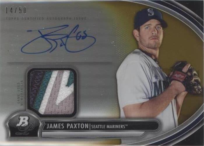 2013 Bowman Platinum - Autographed Relic Gold Refractor #AR-JPA James ...