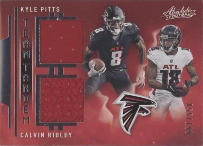 2021 Panini Absolute - Team Tandem Materials Kyle Pitts, Calvin Ridley ...