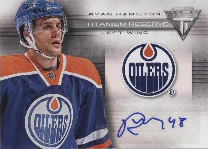 2013-14 Panini Titanium - Reserve Signatures Ryan Hamilton #TR-RH (AU ...