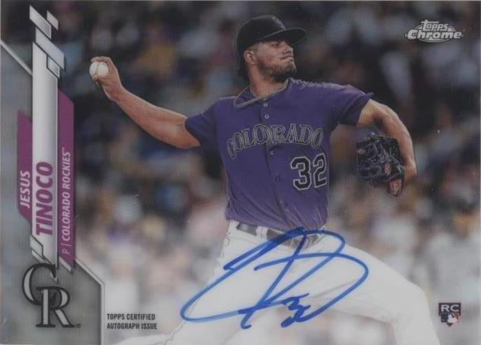 2020 Topps Chrome - Rookie Autographs Refractor #RA-JT Jesus Tinoco ...