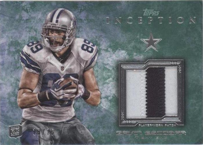 2013 Topps Inception - Rookie Patch Relics Green #RP-GE Gavin Escobar ...