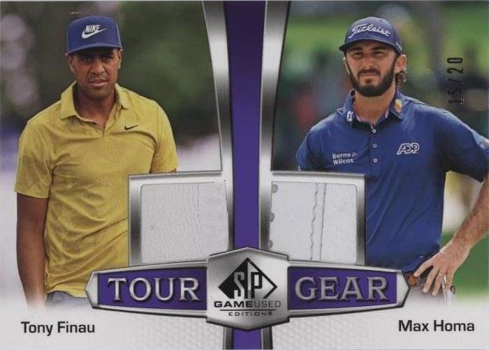 2024 SP Game Used - Tour Gear Combos Tony Finau, Max Homa #TG2-FH Glove ...