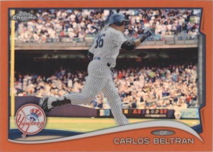 2014 Topps Chrome - Orange Refractor #179 Carlos Beltran for sale ...