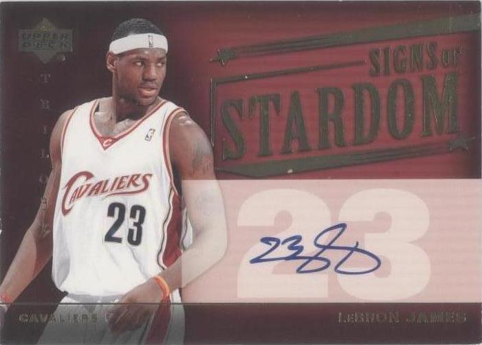 2004-05 Upper Deck Trilogy - Signs of Stardom #SI-LJ LeBron James (AU ...
