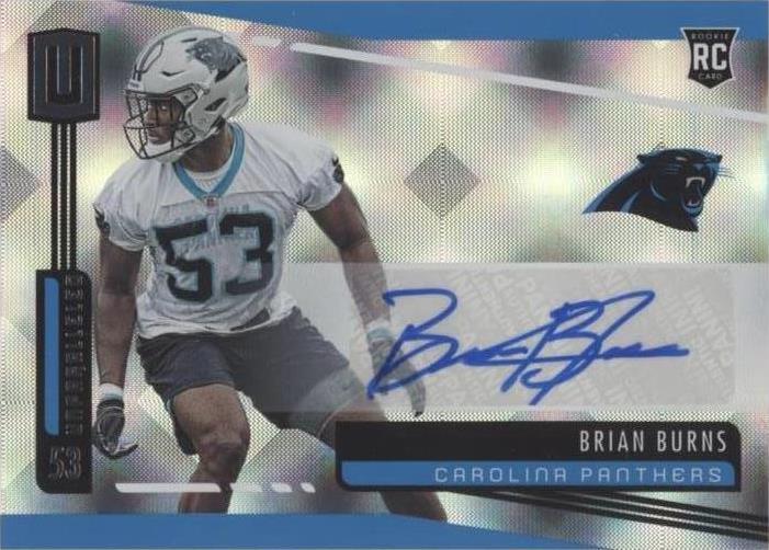 2019 Panini Unparalleled - Rookie Signatures #215 Brian Burns (AU, RC ...