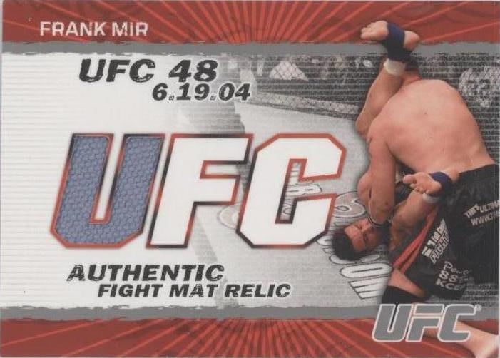 2009 Topps UFC - Authentic Fight Mat Relic #FM-FM Frank Mir (MEM, RC ...