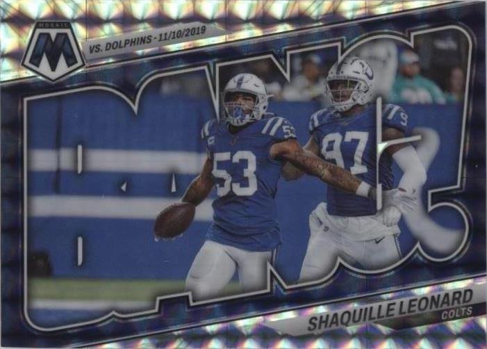 2023 Panini Mosaic - Bang! Mosaic Prizm #B-SL Shaquille Leonard for ...