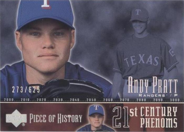 2002 Upper Deck Piece Of History - 21st Century Phenoms Portrait #124 Andy Pratt /625 (RC) for ...