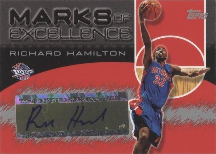 2004-05 Topps - Marks of Excellence Autographs Richard Hamilton #ME-RH ...