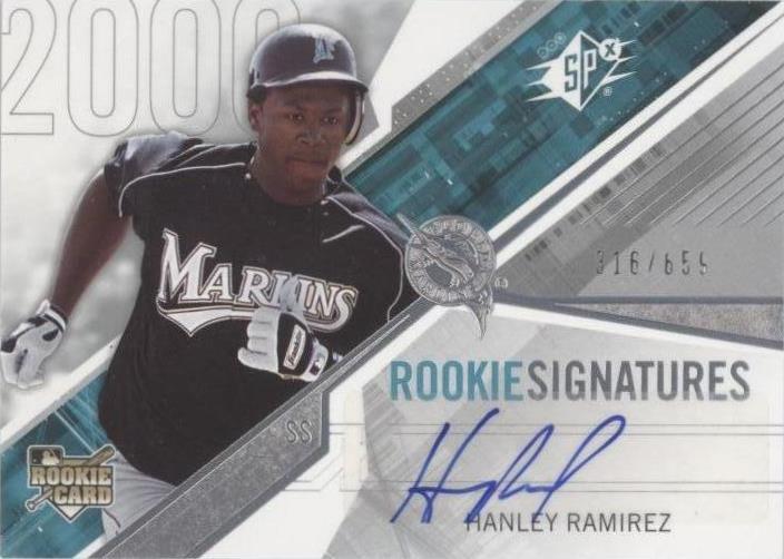 2006 SPx - Rookie Signatures #117 Hanley Ramirez /659 (AU, RC) for sale ...