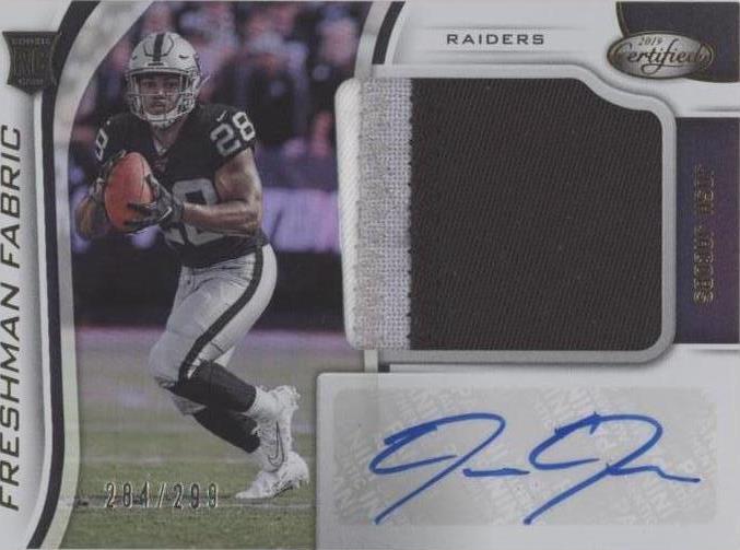 2019 Panini Certified - Freshman Fabric Signatures Josh Jacobs #204 ...