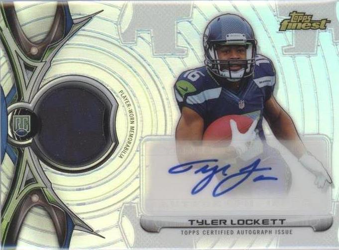 2015 Topps Finest - Rookie Refractor Autographed Patch Tyler Lockett # ...