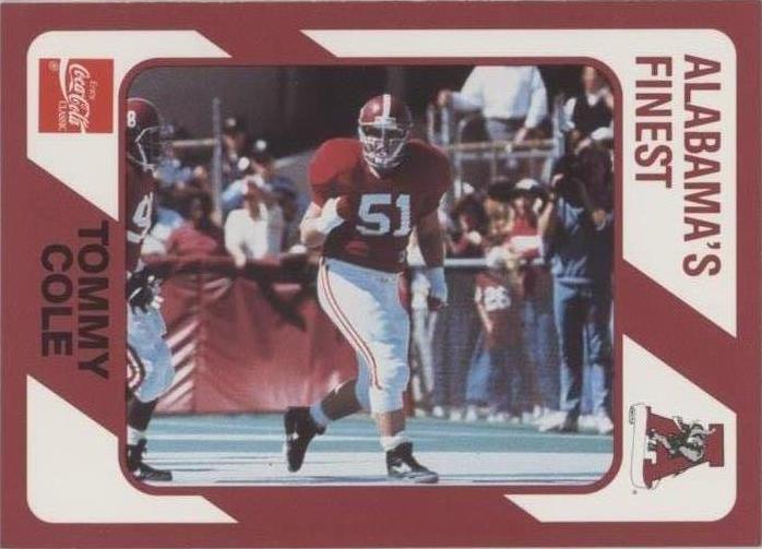 1989 Collegiate Collection Alabama Crimson Tide - #261 Tommy Cole (RC ...