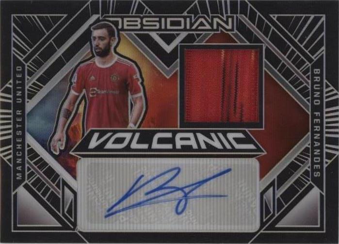 2021-22 Panini Obsidian - Volcanic Material Signatures Bruno Fernandes ...