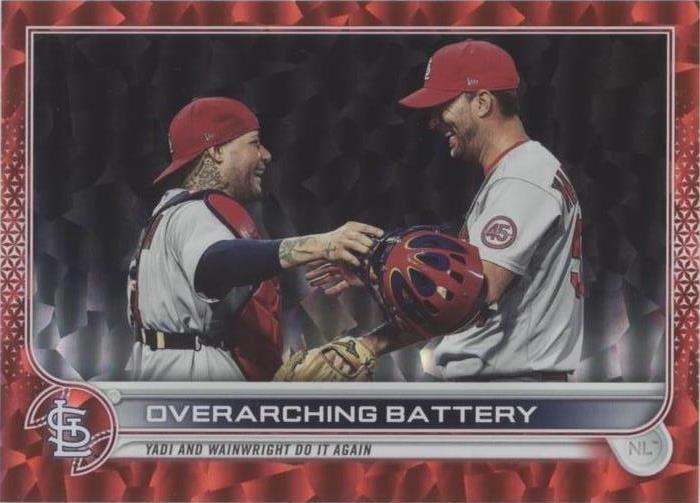 2022 Topps Series 2 - Checklist Red Foilboard #473 Yadier Molina, Adam ...