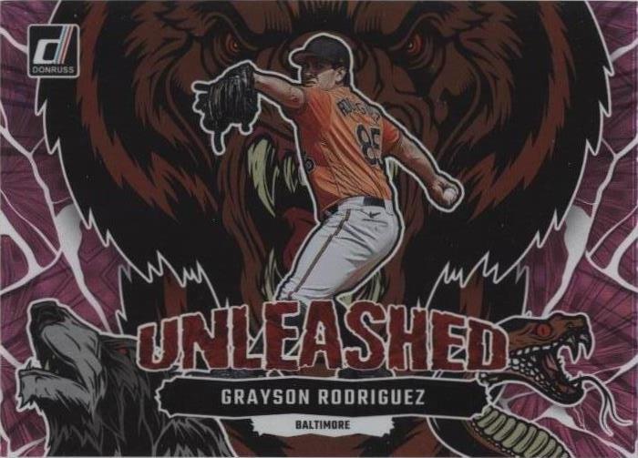 2023 Panini Donruss - Unleashed Pink Fireworks #U15 Grayson Rodriguez ...