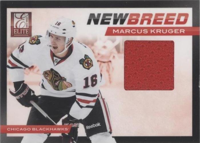 2011-12 Panini Elite - New Breed Materials Marcus Kruger #27 (MEM, RC ...