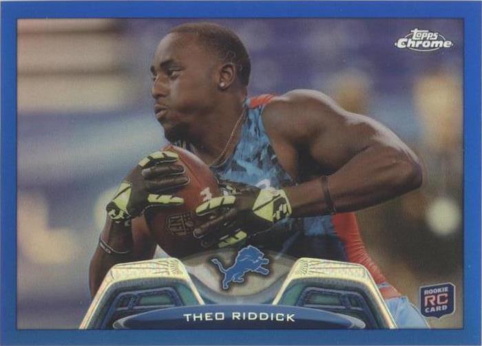 2013 Topps Chrome - Blue Border Refractor #93 Theo Riddick /199 (RC ...