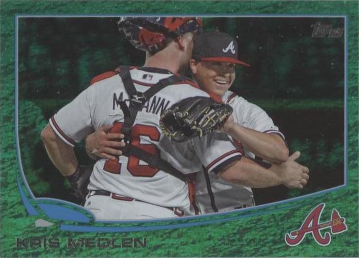 2013 Topps - Emerald Foil #344 Kris Medlen for sale online | eBay