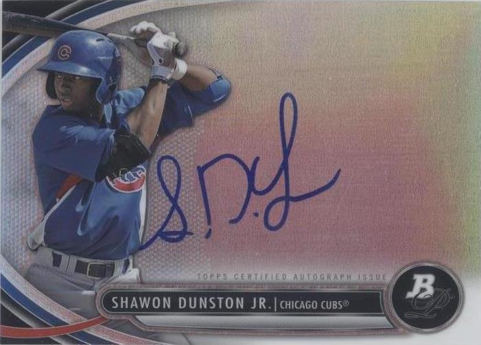 2013 Bowman Platinum - Autographed Prospects Shawon Dunston Jr. #BPAP ...