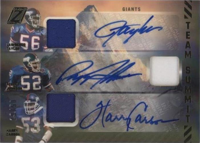 2023 Panini Zenith - Team Summit Autographs Lawrence Taylor, Harry ...