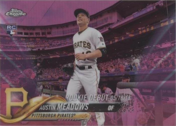 2018 Topps Chrome Update - Rookie Debut Pink Refractor #HMT99 Austin ...