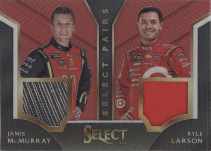 2017 Panini Select - Select Pairs Red Prizm #JM-KL Kyle Larson, Jamie ...