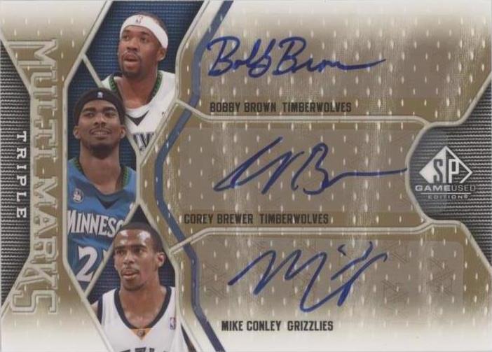2009-10 SP Game Used - Multi Marks Triple Autographs #MT-BBC Mike ...