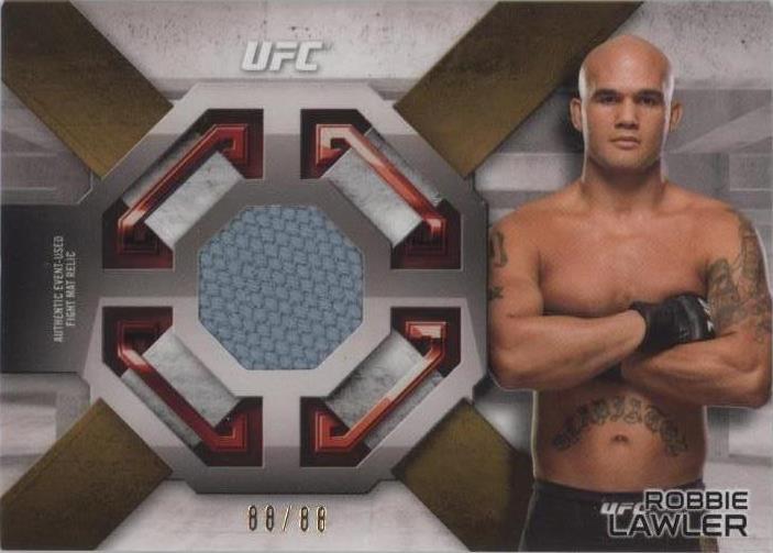 2016 Topps UFC Knockout - Fight Mat Relics Gold #FMR-RL Robbie Lawler ...