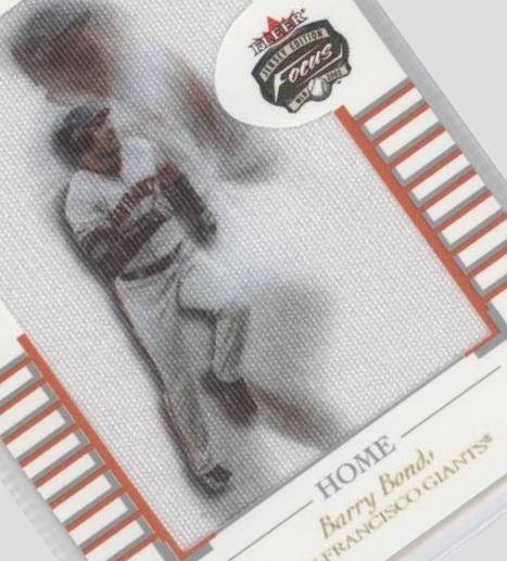 2002 Fleer Focus Jersey Edition - Materialistic Home #8 M Barry Bonds ...