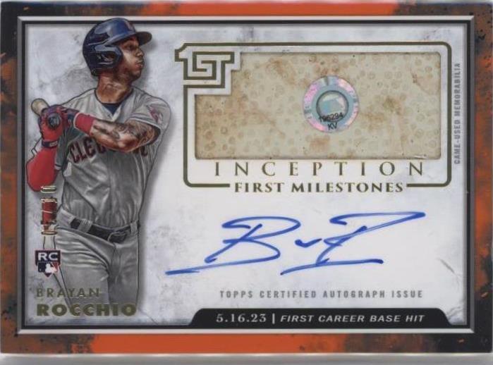 2023 Topps Inception - First Milestones Autograph Relics Orange #FMAR ...