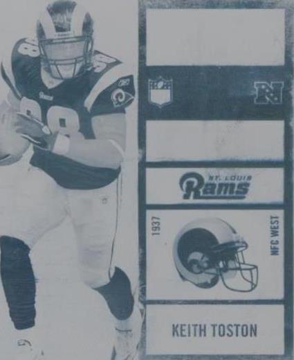 2010 Playoff Contenders - Printing Plate Cyan #159 Keith Toston /1 (AU ...