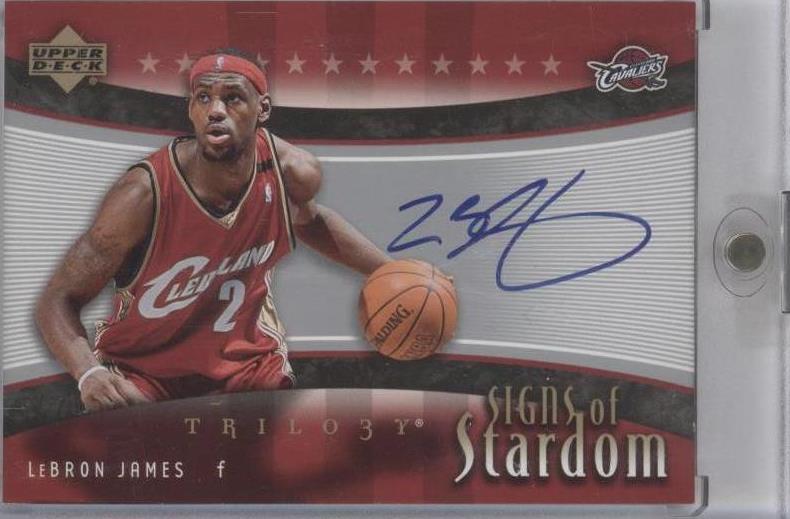 2005-06 Upper Deck Trilogy - Signs of Stardom #SS-LJ LeBron James (AU ...
