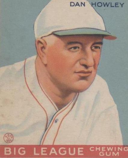 1933 Goudey Big League Chewing Gum - R319 #175 Dan Howley (RC) for sale ...