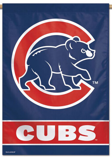 Chicago Cubs CUBBIE BEAR C Style Team Logo 28x40 WALL BANNER | eBay
