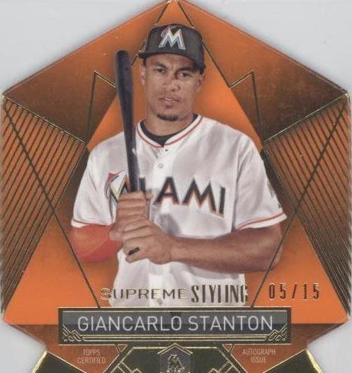 2014 Topps Supreme - Supreme Stylings Autographs Giancarlo Stanton #SS ...