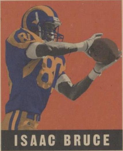 1997 Leaf - Reproduction Isaac Bruce #11 Promo for sale online | eBay