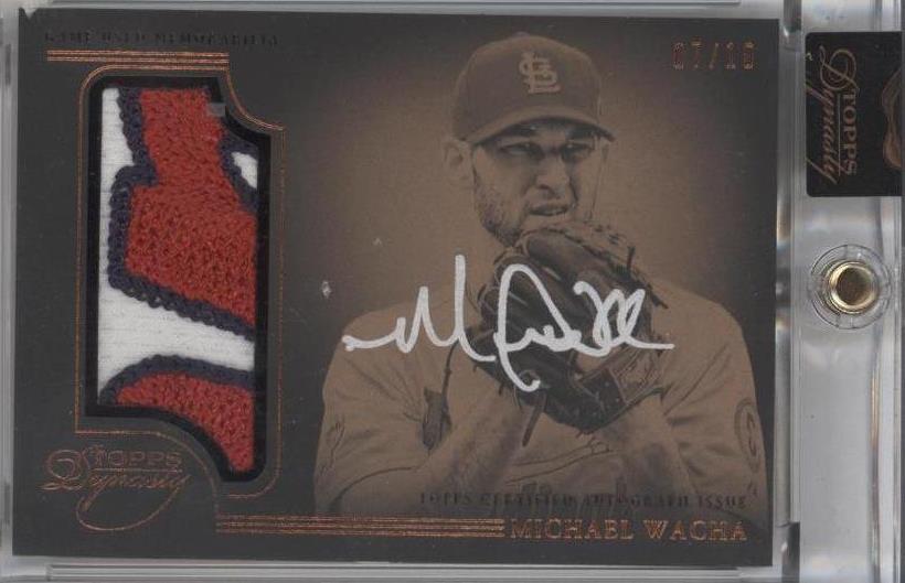 2014 Topps Dynasty - Autograph Patches #AP MW8 Michael Wacha /10 (AU ...