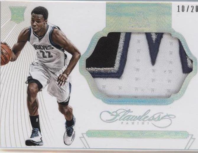 2014-15 Panini Flawless - Rookie Patches Andrew Wiggins #RP-AW /20 (MEM ...