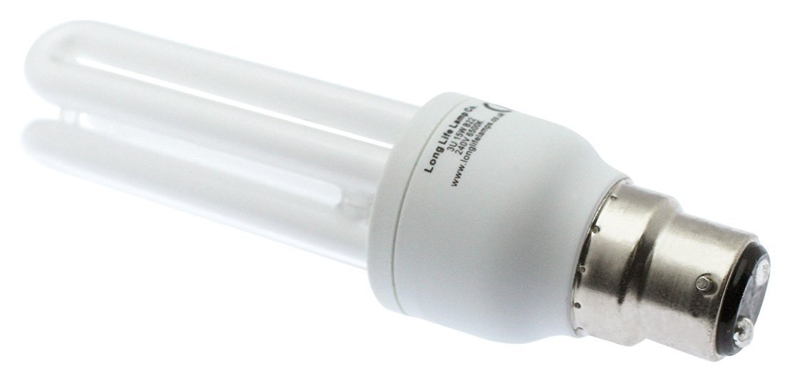 15W Energy Saving CFL 3U Light Bulbs Cool White 6500K Equivalent 75w ...