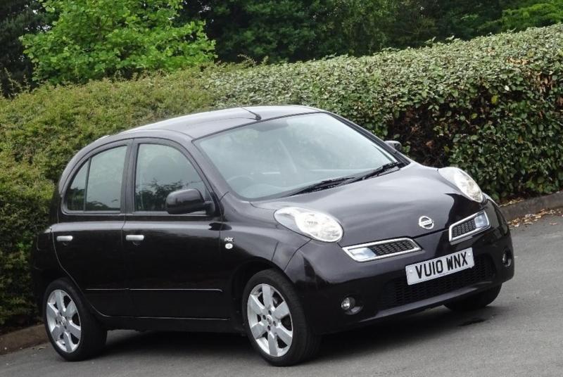 2010 10 Nissan Micra 1.2 16v N-TEC 5 Doors, Black, Cheap to insure and ...
