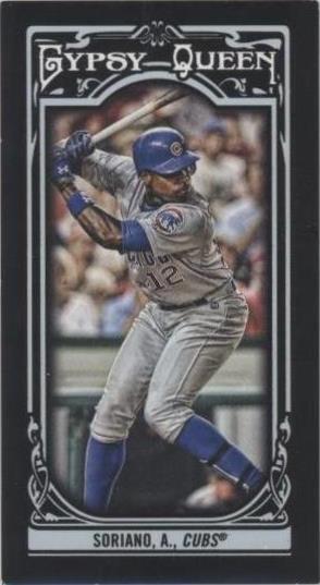 2013 Topps Gypsy Queen - Mini Black #335 Alfonso Soriano /199 for sale ...