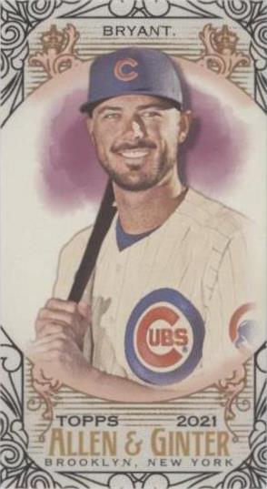 2021 Topps Allen & Ginter's - Mini Black Border #122 Kris Bryant for ...