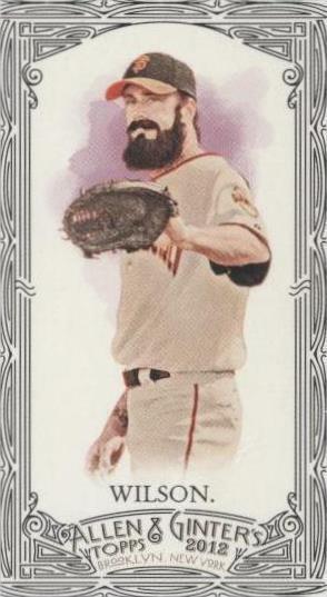 2012 Topps Allen & Ginter's - Brian Wilson #217 Mini Black Border for ...
